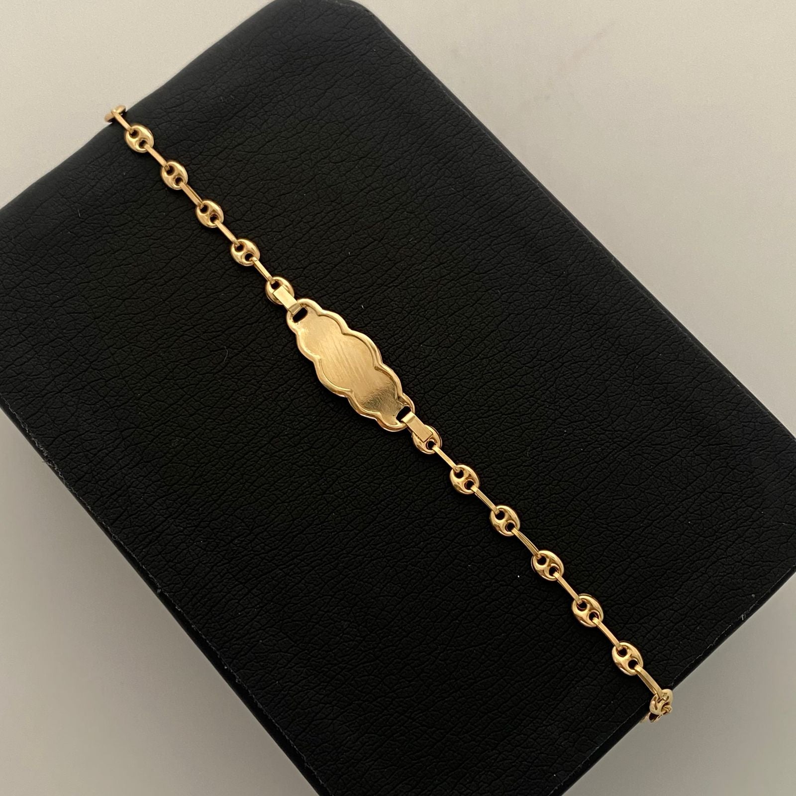 Pulso bebé Gc placa nube Oro amarillo 18k 2,15 Gr / 3,3 mm / 16 Cm Bro ...
